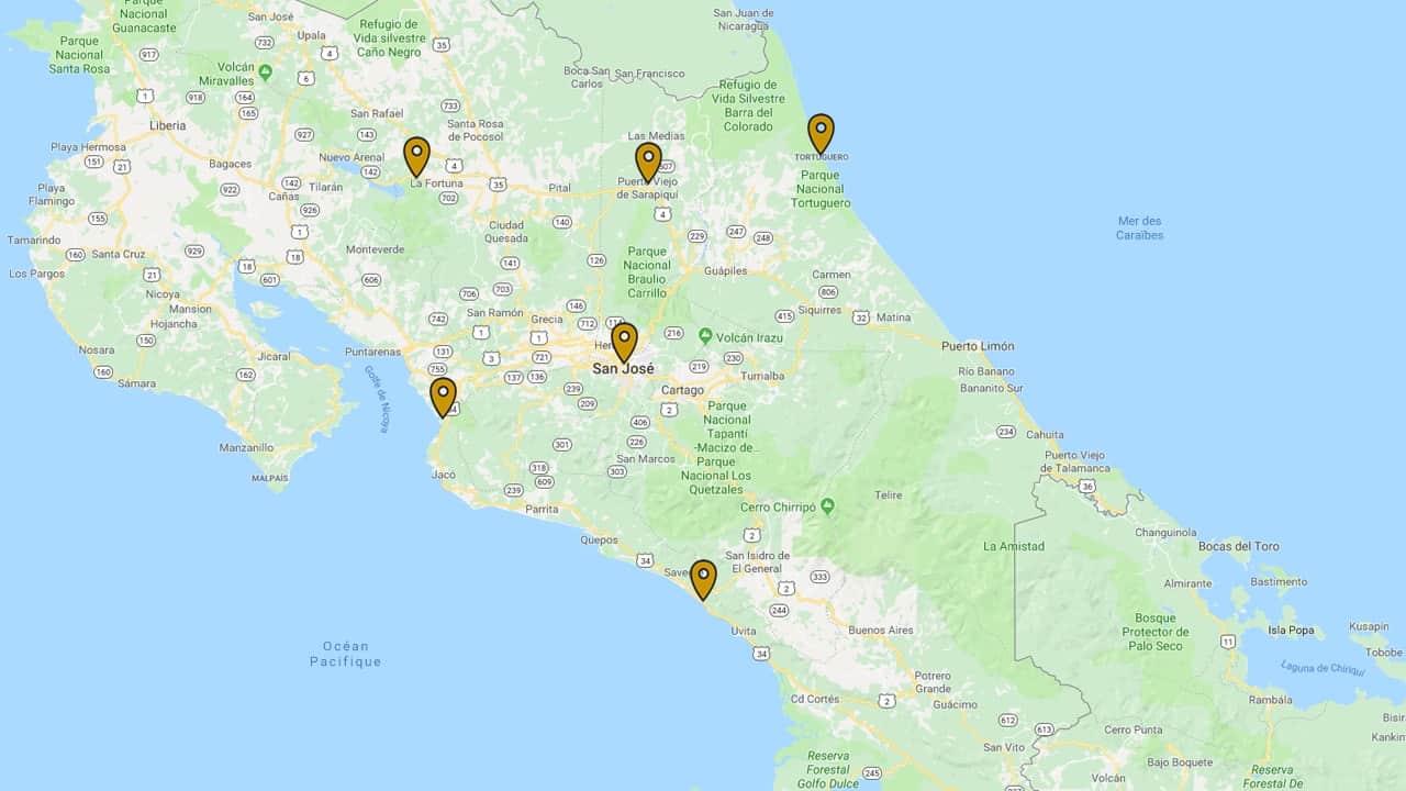Circuit au Costa Rica en Famille - Séjour de 13 Jours